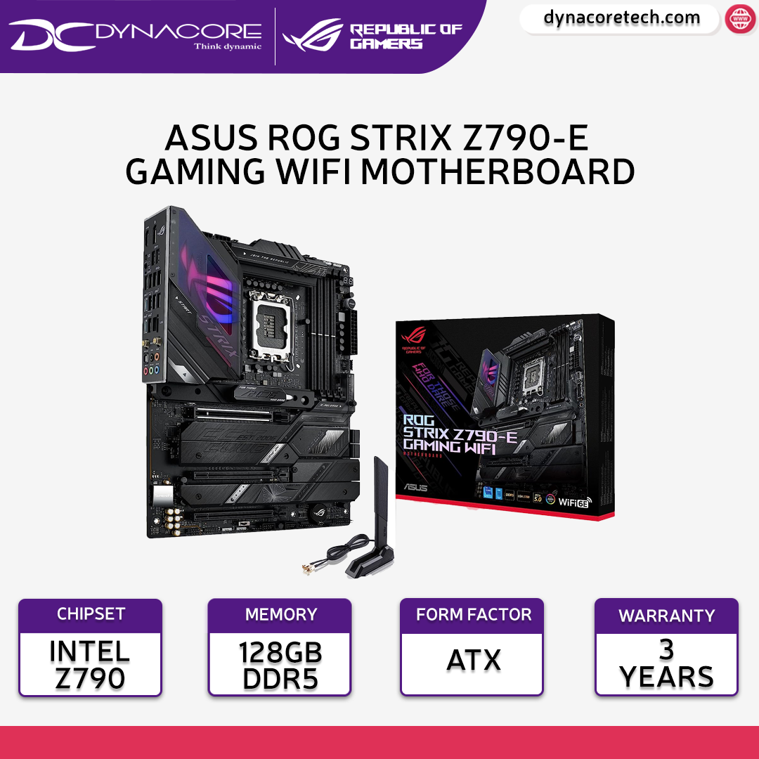 DYNACORE - ASUS ROG Strix Z790-E Gaming WiFi 6E LGA 1700 (Intel 12th ...