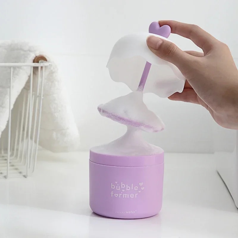 Portable Foam Maker Cup Bubble Foamer Maker Facial Cleanser Foam Cup ...