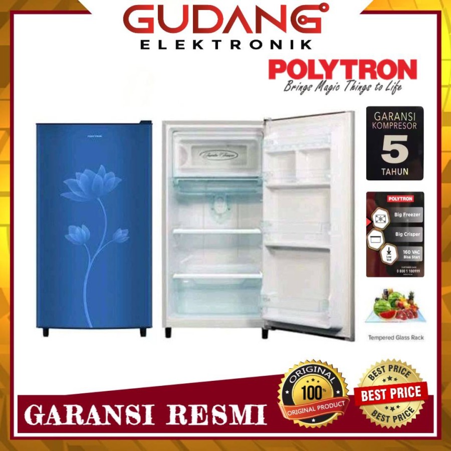 LEMARI ES 1 PINTU POLYTRON PRB 159 NEW GARANSI 5 TAHUN POLYTRON PRB159 ...