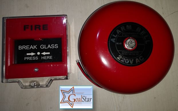 Fire Alarm Bell 6in 220V & Break Glass (Fire Alarm Set) | Lazada PH