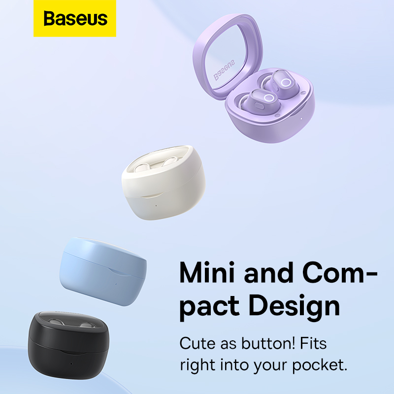 Baseus WM02 หูฟัง tws บลูทูธ 5.3 Wireless Earphones with Mic Support ...