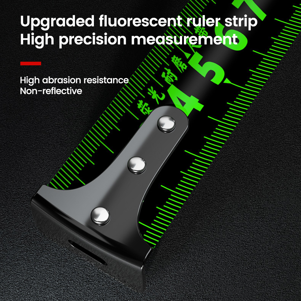 5 / 7.5 / 10m Tape Measure High Carbon Steel Fluorescent Ruler Tape ...