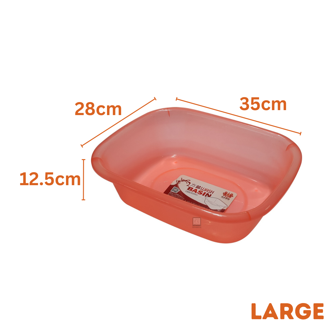 Rectangular Clear Plastic Basin / Bath Tub / Wash Basin / Buckets - 301 ...