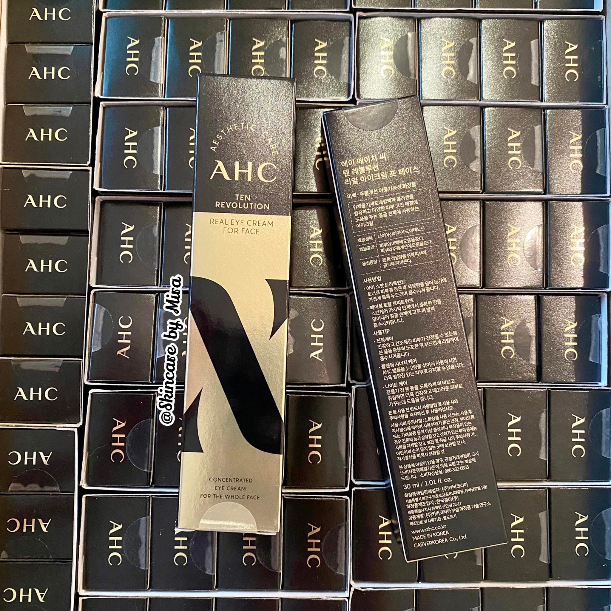 สูตรใหม่ล่าสุด AHC Ten Revolution Real Eye Cream for Face 30 ml ครีมบำรุงรอบดวงตา - Skincare by ...