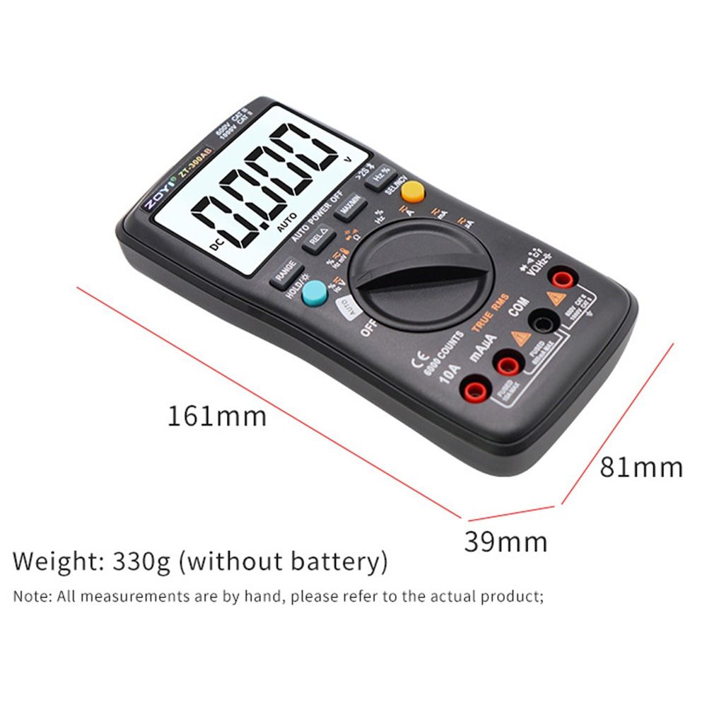Portable Professional Bluetooth Digital Multimeter LCD Display AC/DC ...