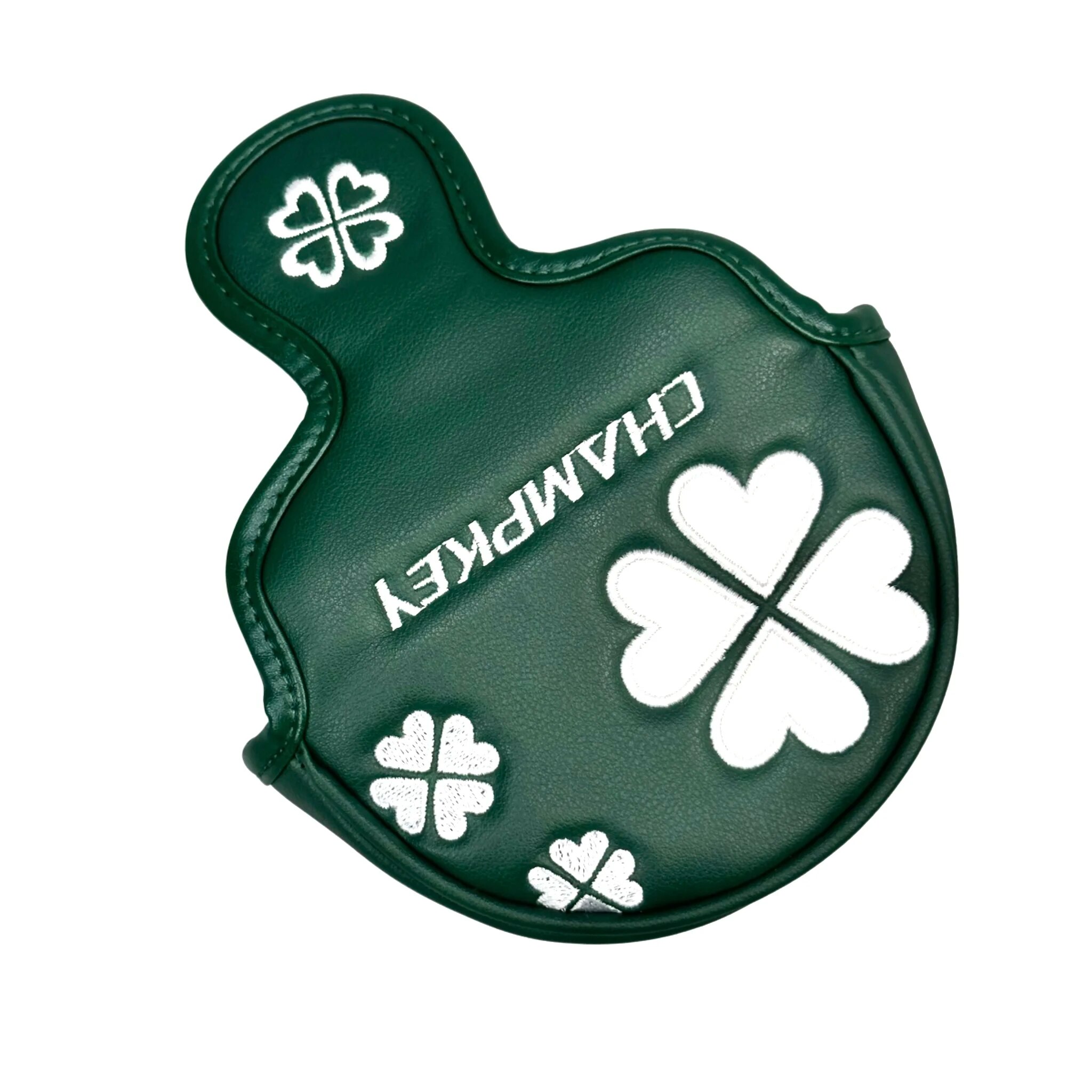 1pc Golf Clover Four Leaf Clover Pattern Putter Cover PU Leather Golf ...