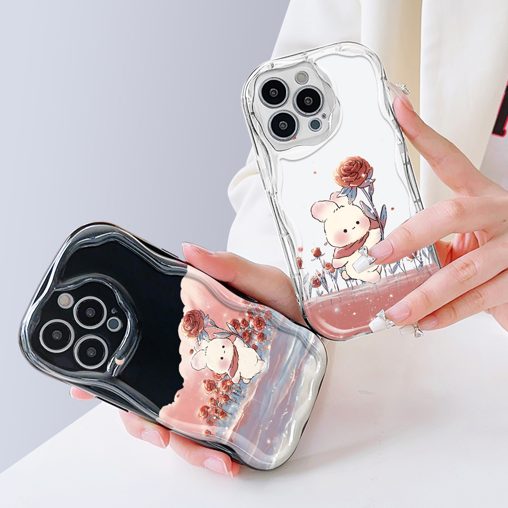 YYDS for Samsung A06 Back Cover Cute Cartoon Rabbit Case Cream Texture ...