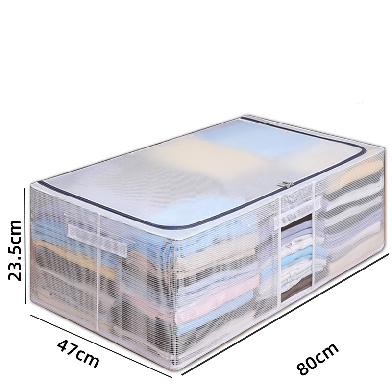 COD 80L Large Capacity Clothes Storage Box Foldable Dustproof Closet ...