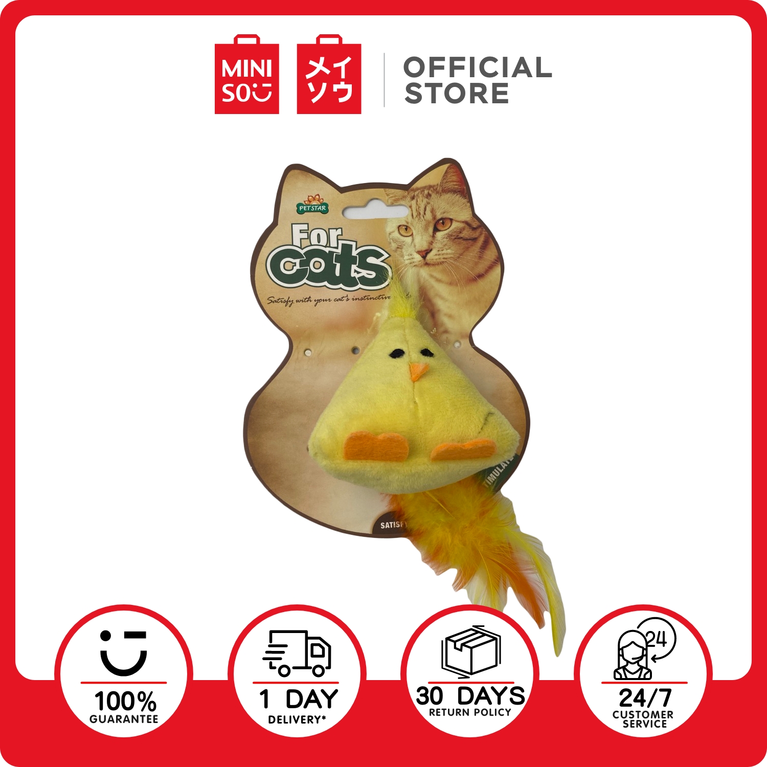 MINISO Cat Toy Triangle Chick | Lazada PH