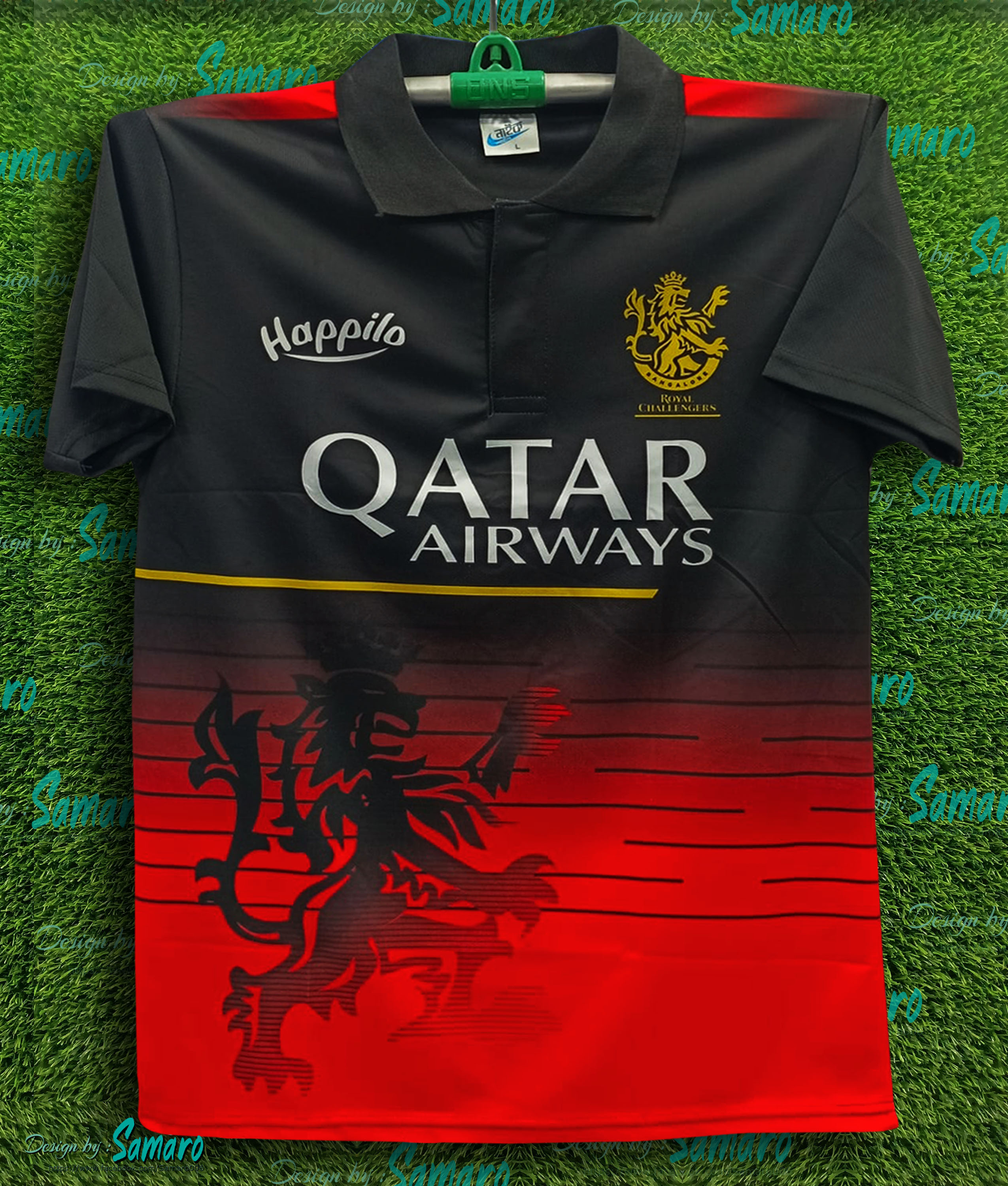 Royal Challengers Bangalore Jersey Short Sleeve Collar Polo Cricket ...