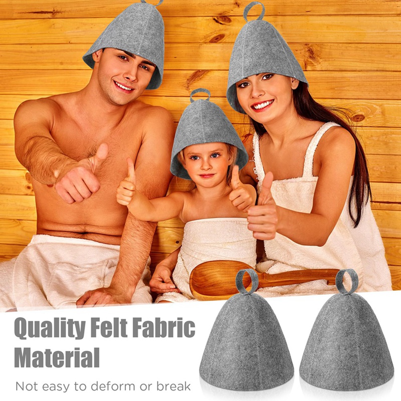 6Pcs Sauna Hat Felt Bath Hat Protection Absorbent Sauna Cap for Sauna ...