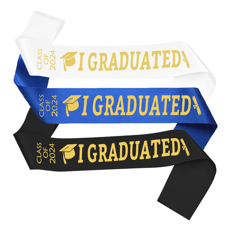 Sash Graduation Party Accessories Etiquette Belts Decor Supplies ...