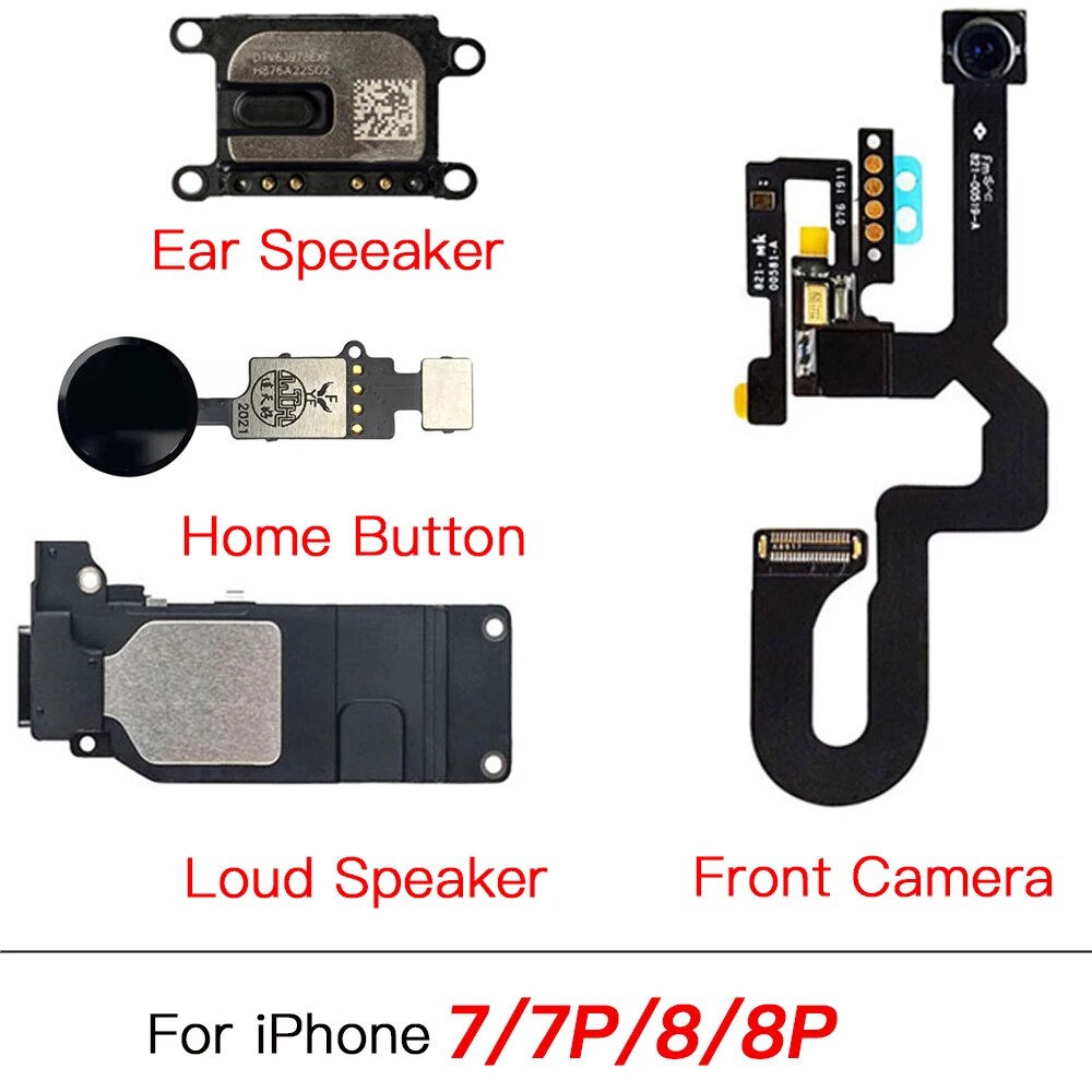 Front Camera Home Button Flex Cable Replacement For iPhone 7 8 Plus Ear ...