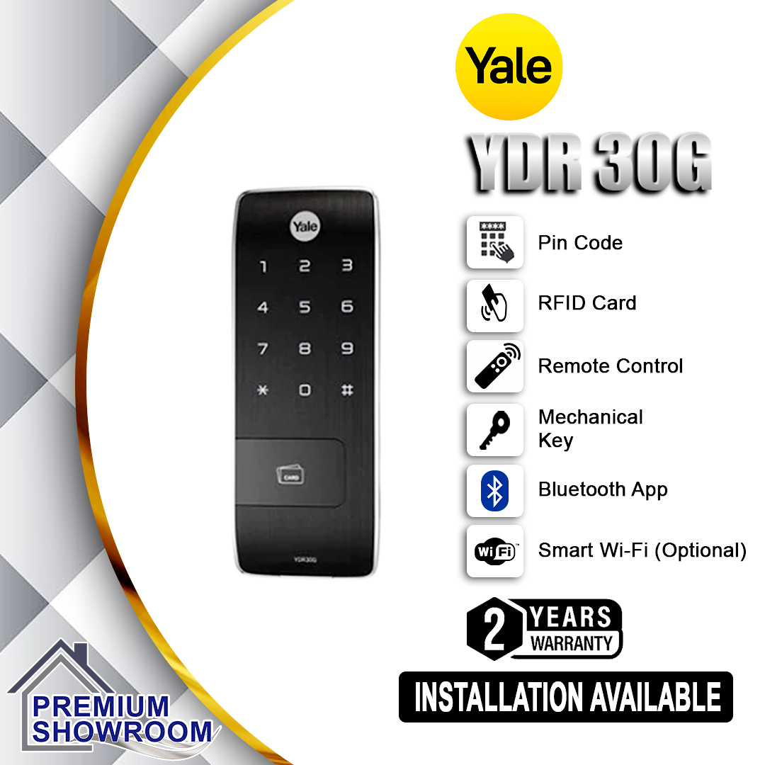 Yale YDR 30 G Grill ( GATE ) Smart Digital Door Lock YDR30G | Lazada