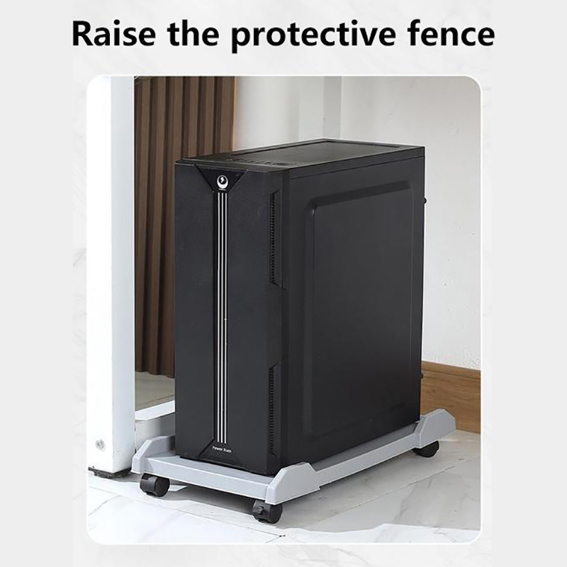 Computer Tower Stand Adjustable Mobile CPU Stand Gaming PC Case With 4 ...