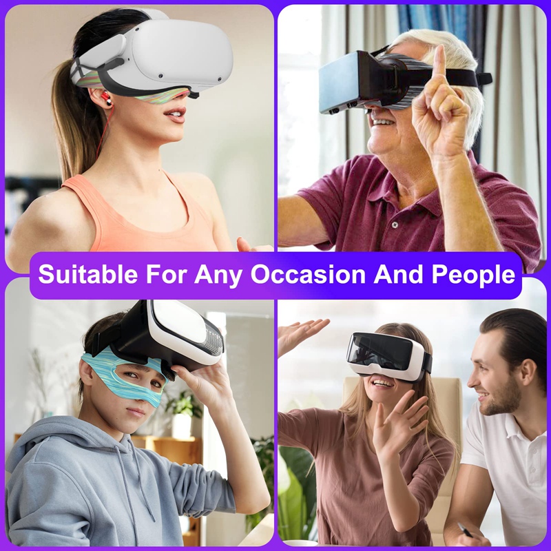 For Quest 2 Accessories VR Eye Mask Cover Breathable Sweat Band Virtual ...