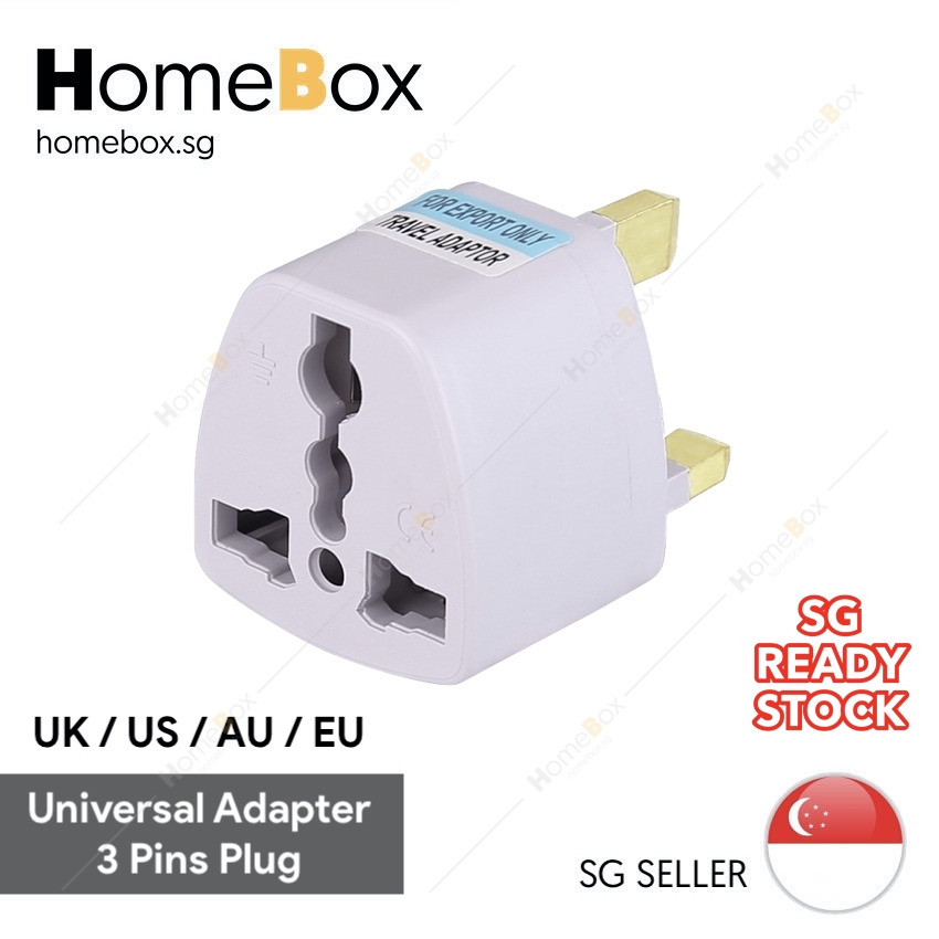 Homebox UK 3 Pin Plug Universal Adapter Travel Adapter, Universal Wall ...