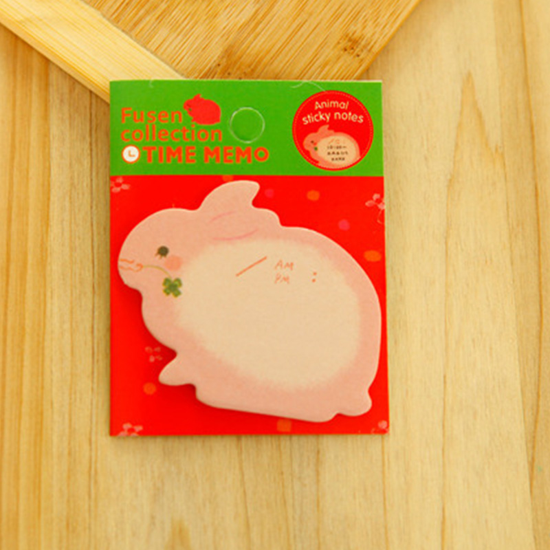 Xinder Cute Animal 20 Sheets Sticky Note Time Record Sticky Memo ...