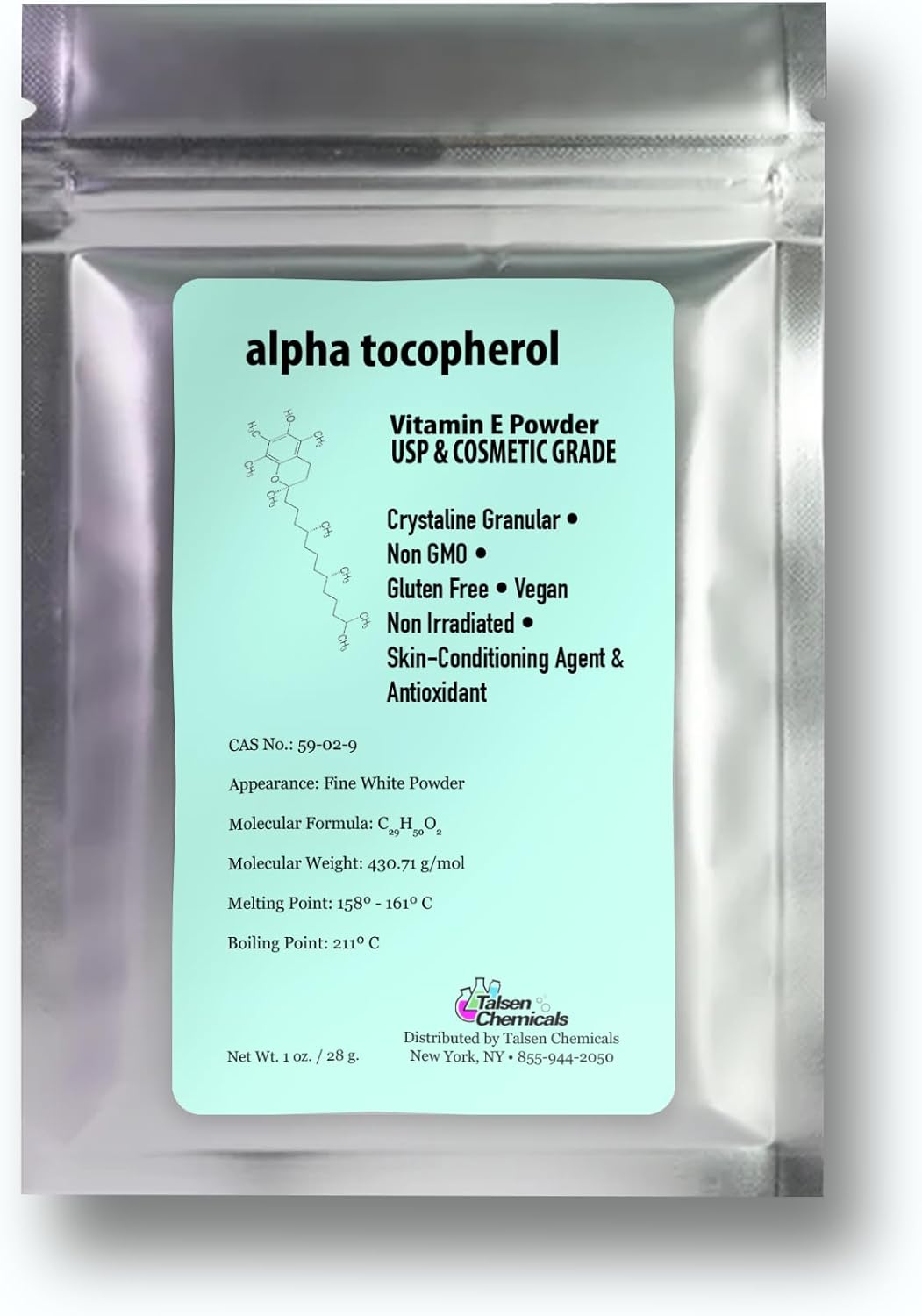 Alpha Tocopheryl Acetate Vitamin E Powder for Skin Care DIY Cosmetic ...