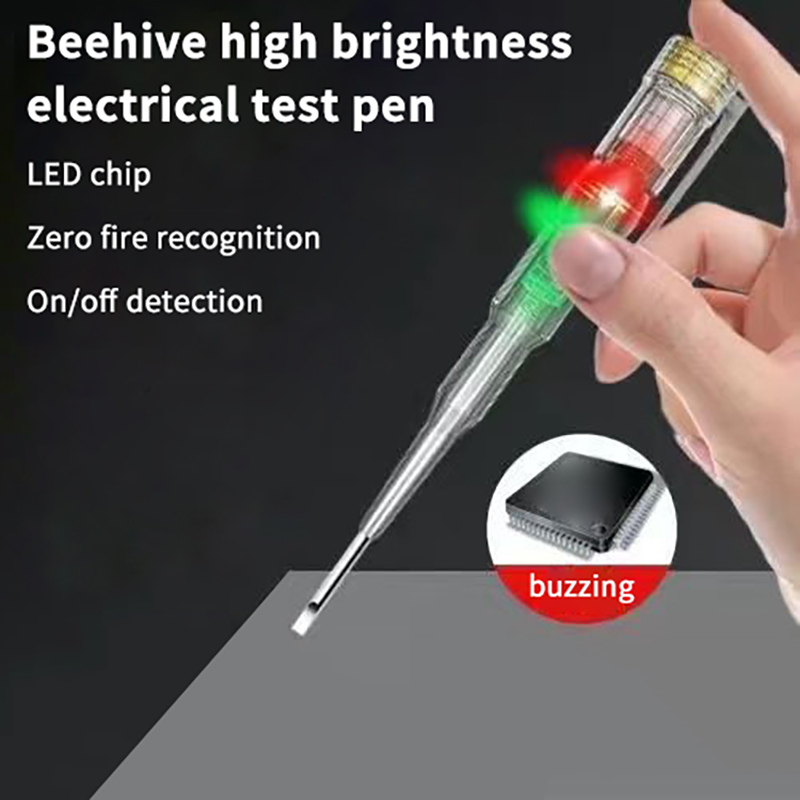 Test Pen Color Double Light Sensor Beep Alarm Electrician Test Broken ...