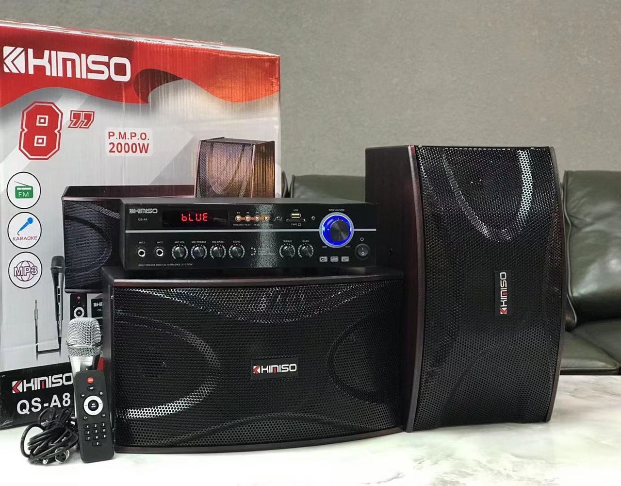 Kimiso 16" Inch Portable Karaoke Wireless Bluetooth KIMISO HIFI Bass ...