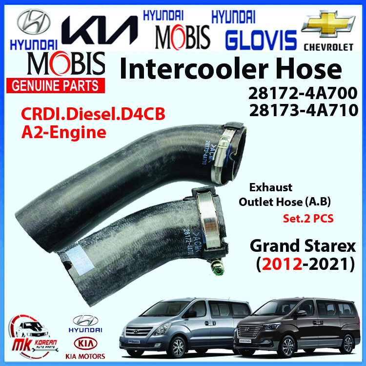 [GENUINE] Intercooler Hose Set. Exhaust Outlet Hose Set (A.B). for ...