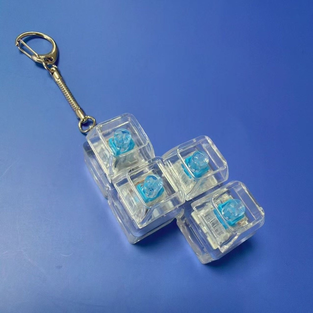 New 4/5 Keys Finger Keyboard Stress Relief Button Keycap Fidget ...