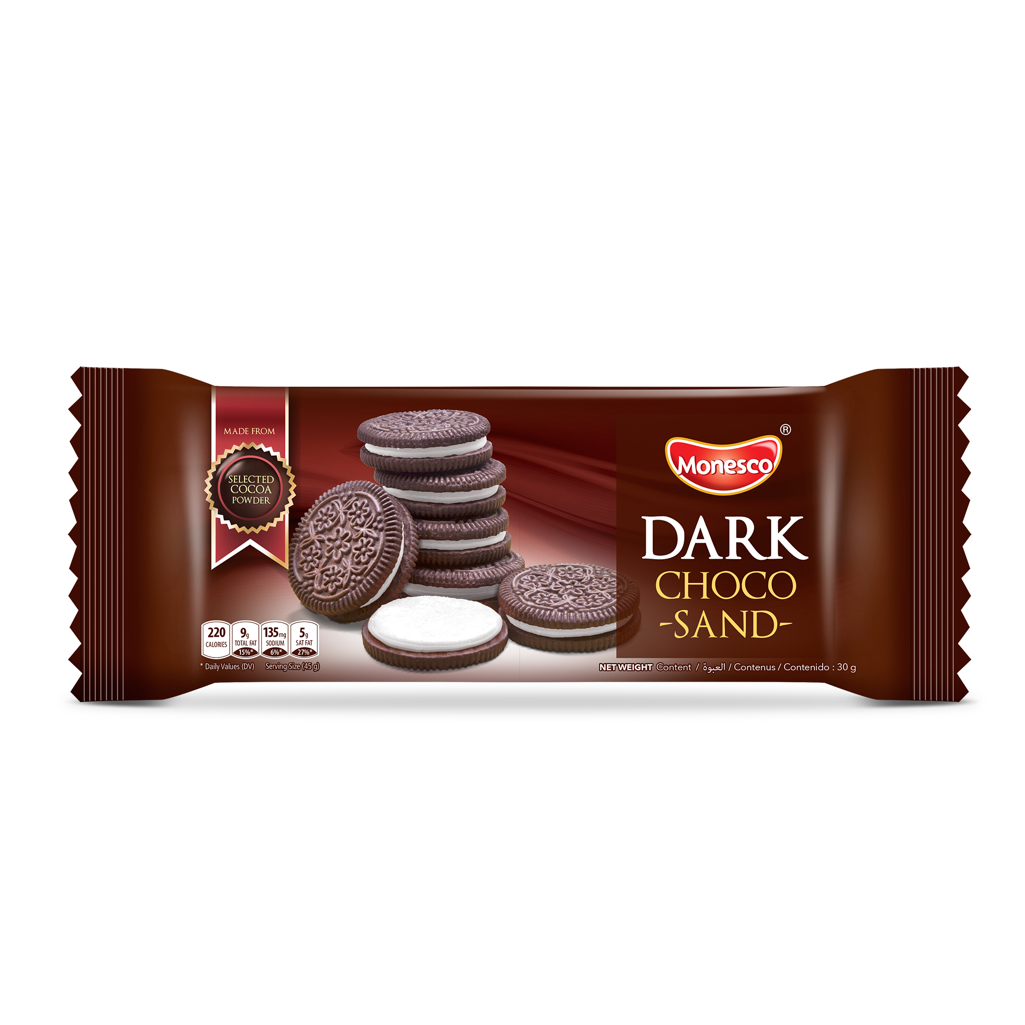 MONESCO DARK CHOCO SANDS (CHOCOLATE AND STRAWBERRY) 27GM | Lazada