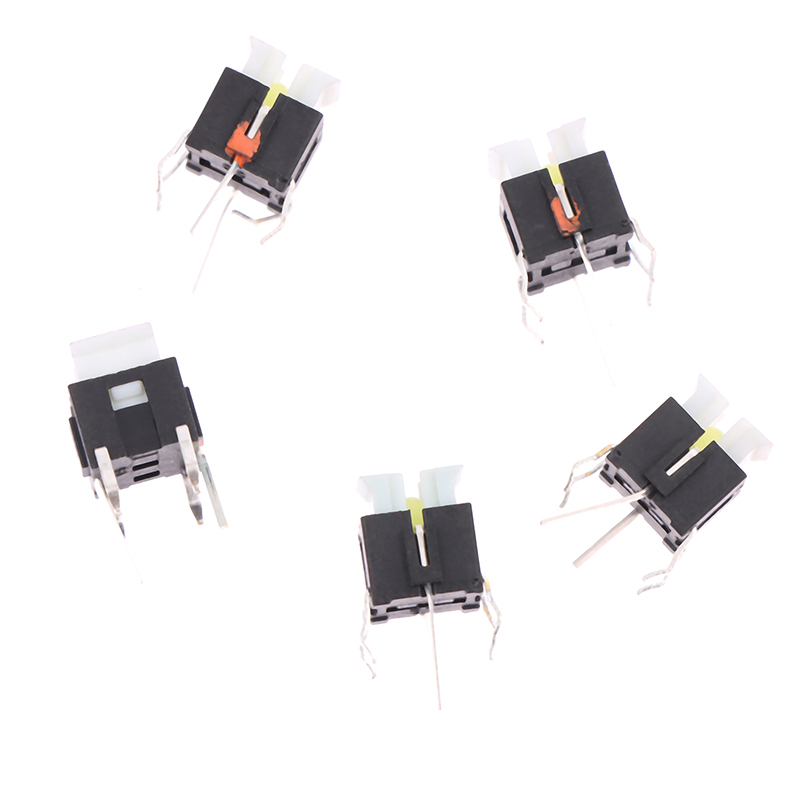 5Pcs TS-H002 6*6*7 Illuminated Tact Switch 4 Pin DIP Type Tactile ...
