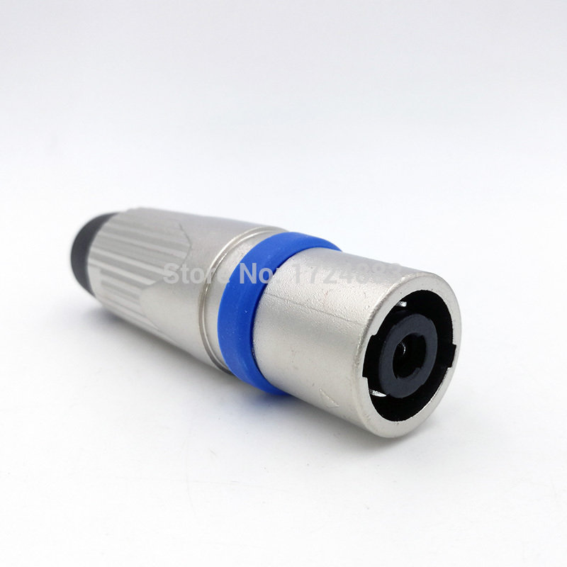 Metal Led Stage Power Connector Audio Plug 4 Pin Speaker Speaker Male ...