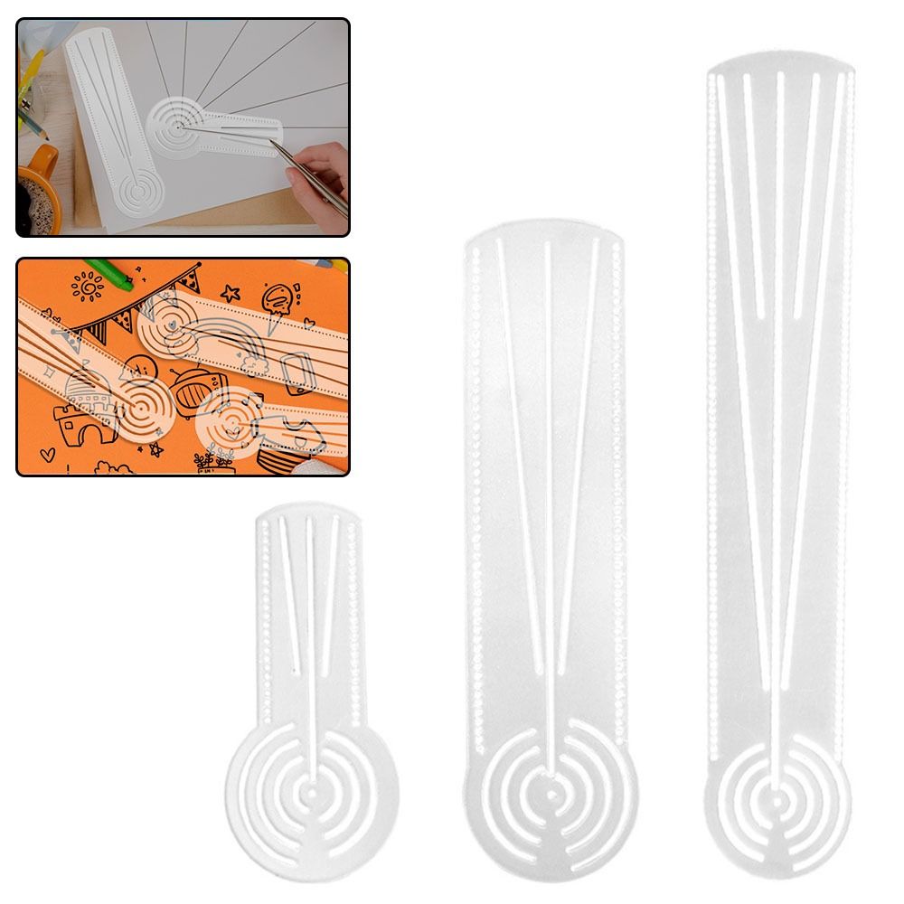 Portable Multifunctional Mandala Drawing Template Transparent Reusable ...