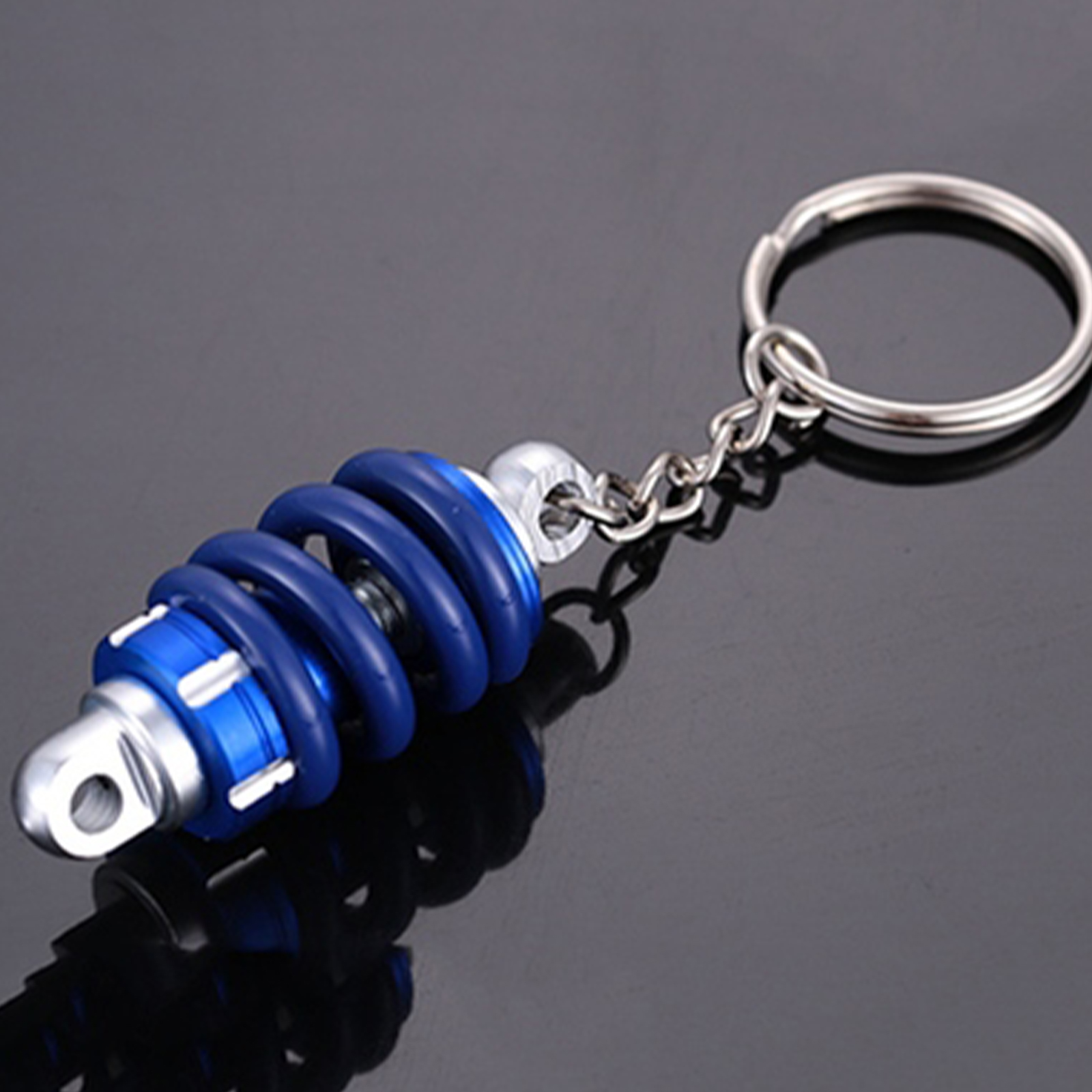 NEW 【Innovative design】Universal Shock Absorber Shaped Metal Key Chain ...