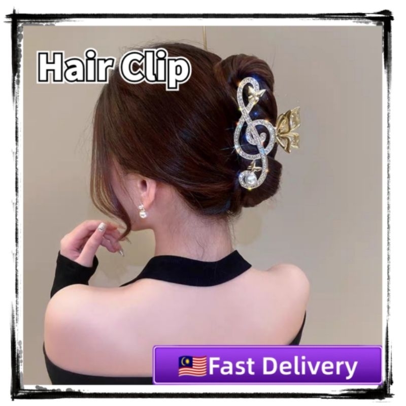 Music Note Shape Hair Clips Diamond Girl Piano Competition | Lazada