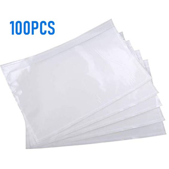 【100PCS Pocket Packing List】Back Self Adhesive Envelope Pouch Bag ...