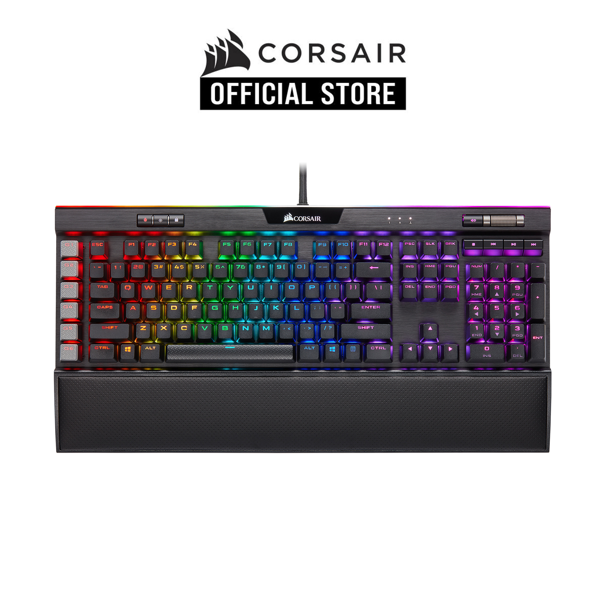 CORSAIR K95 RGB PLATINUM Mechanical Gaming Keyboard — Cherry MX Speed ...
