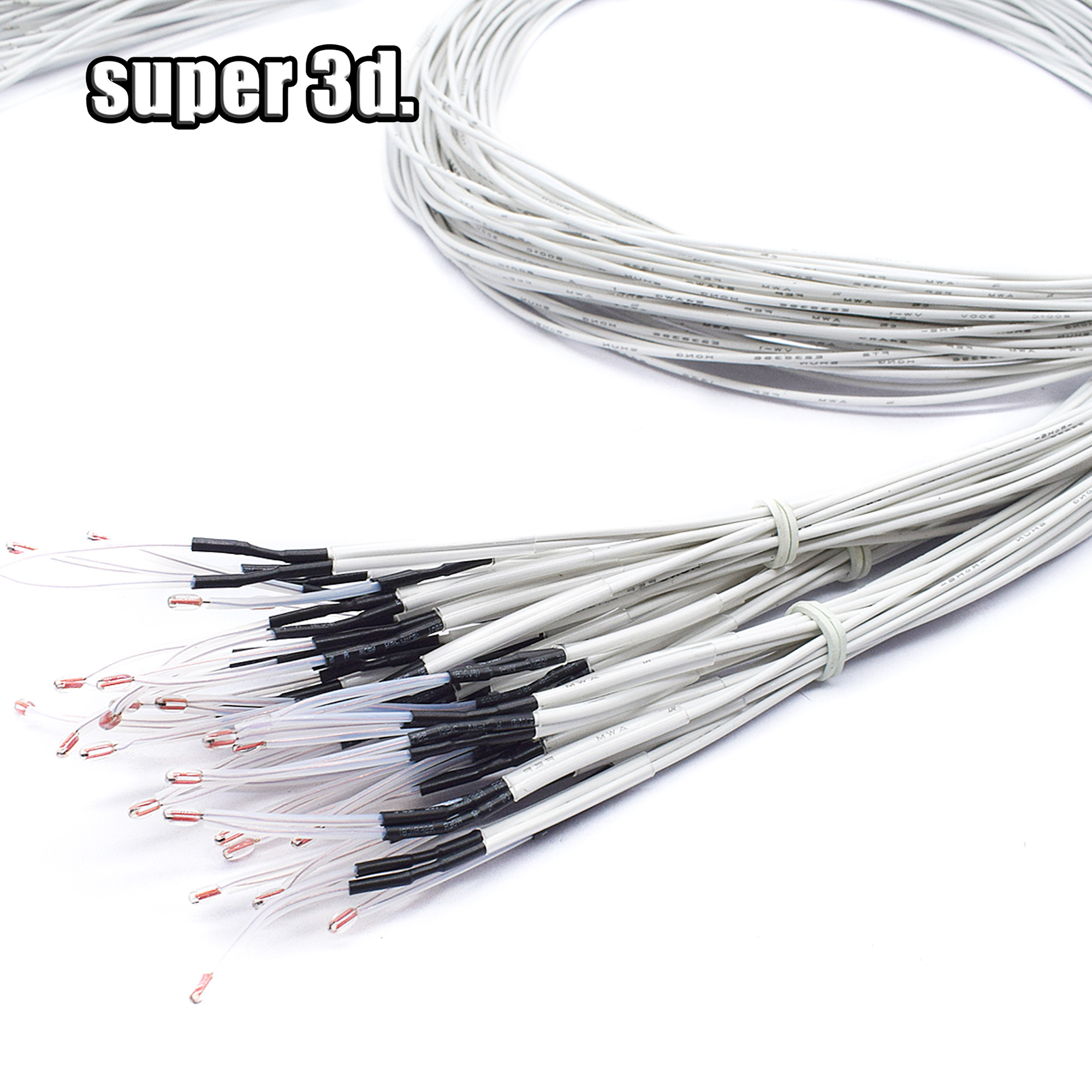 【I was hyLed uL】Resistor 100K ohm NTC 3950 Thermistors Thermal Sensors with Dupont/XH2.54 for ...