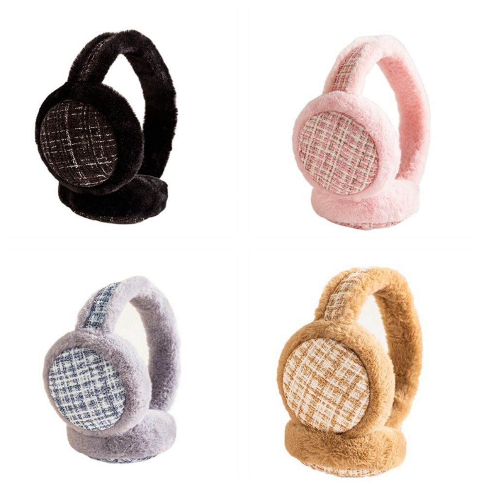 Cold-Proof Solid Color Winter Warm Earmuffs Windproof Soft Foldable Ear ...