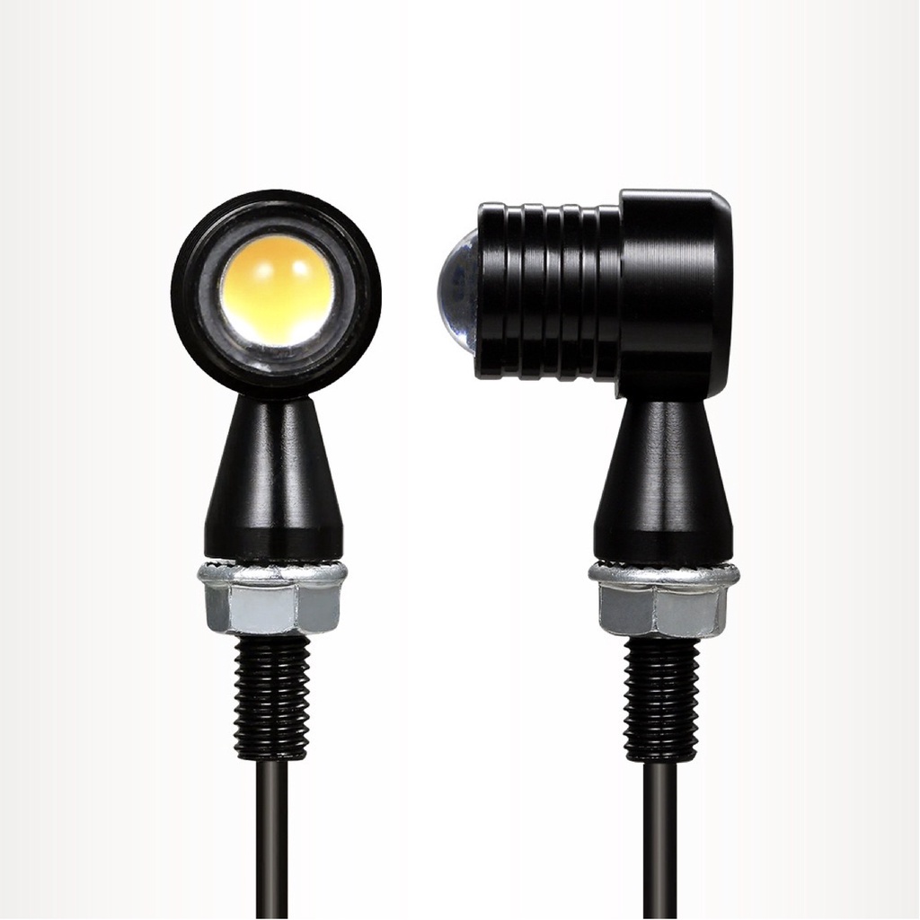 2PCS Motorcycle Mini Indicators LED Amber Turn Signal Indicators ...