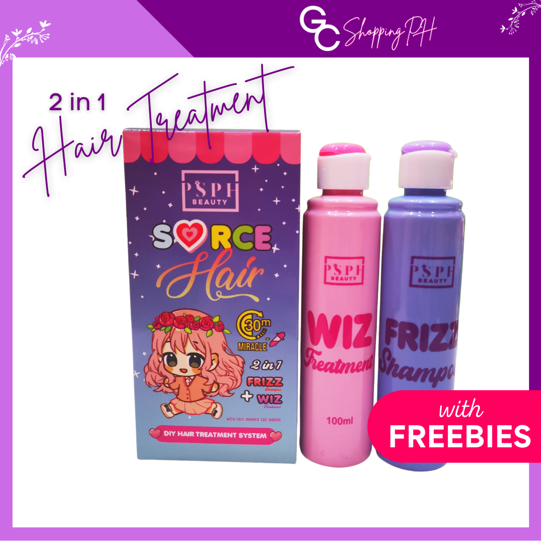 PSPH SORCEHAIR 2in1 | Frizz Shampoo • Wiz Treatment | Lazada PH