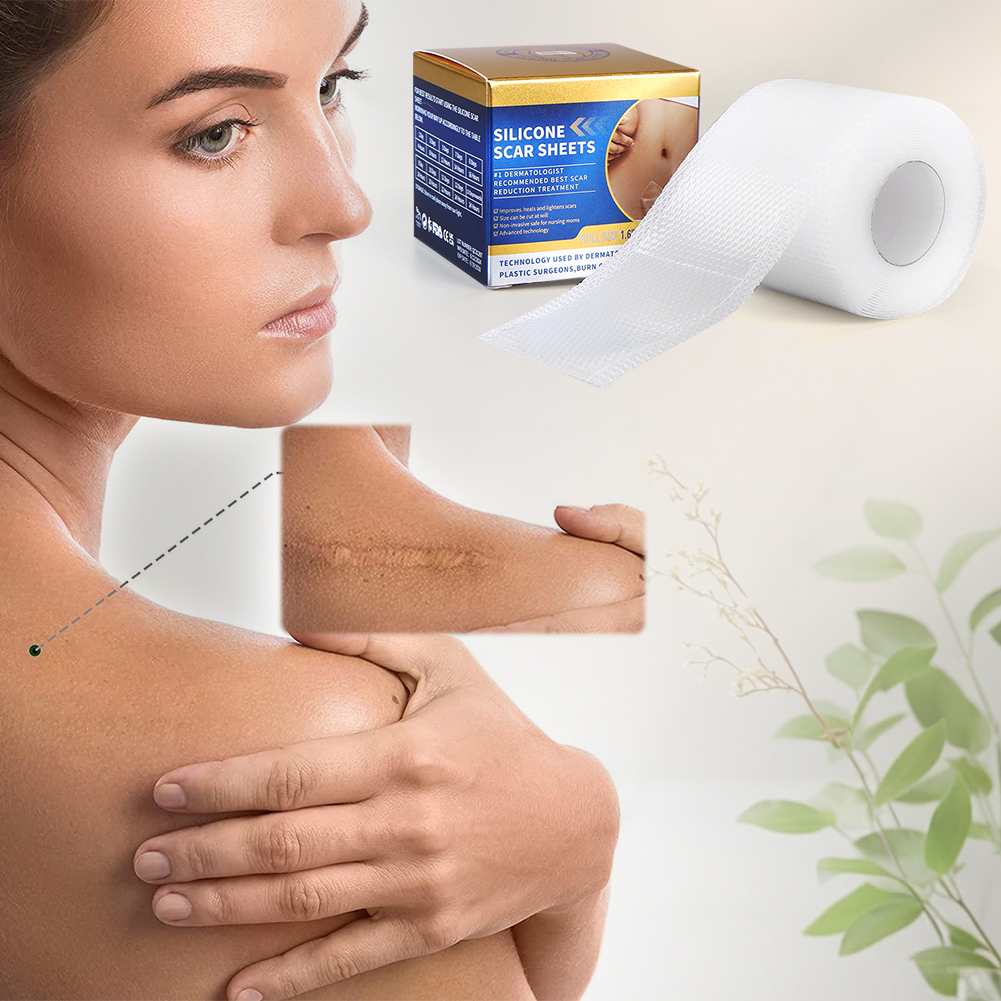 Silicone Scar Sheets Keloid Removal Strip Effective Scar Reducing Tape ...