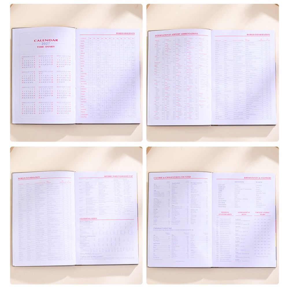 Taking Notes English 2026 Schedule Planner Notepad 12 Months Bookmark ...