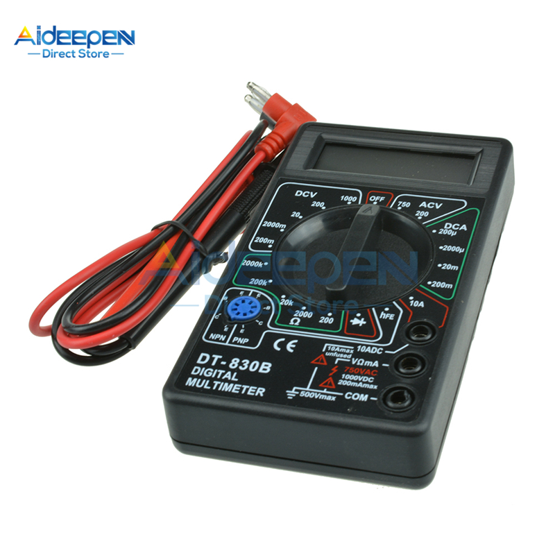 【Discount offer】DT830B Mini LCD Digital Multimeter Voltmeter Ammeter ...