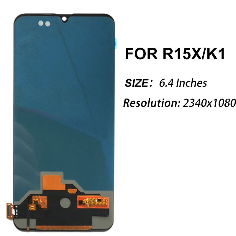 6.4นิ้ว AMOLED สำหรับ OPPO R15x PBCM10 PBCT10สำหรับ Oppo K1 PBCM30 ...