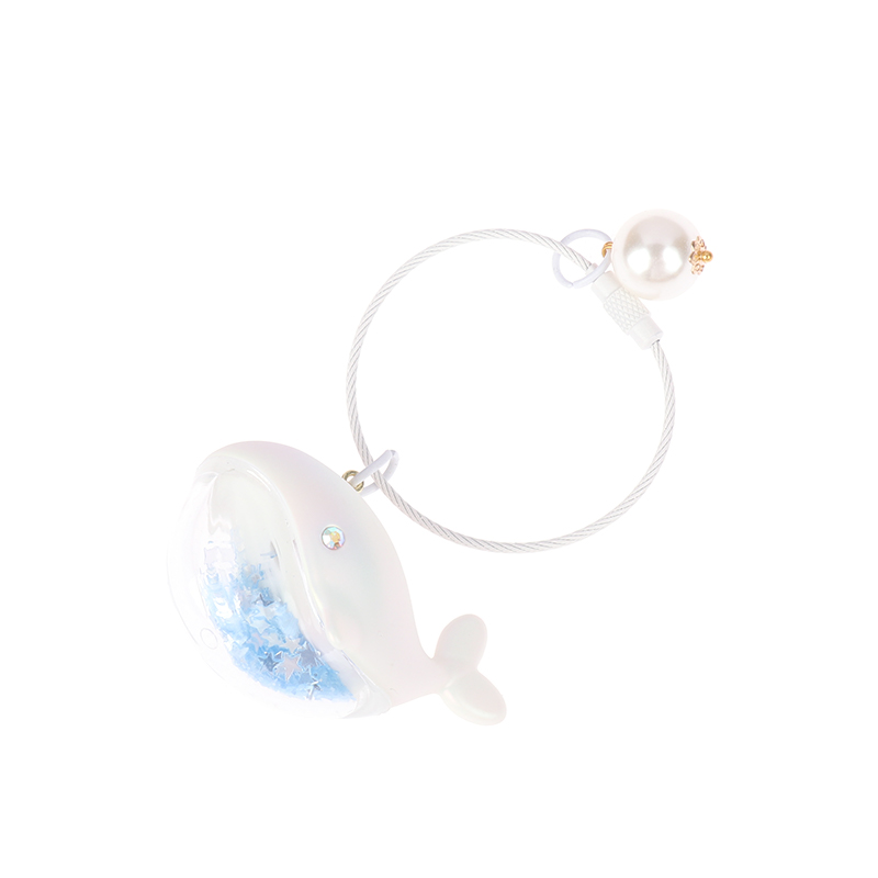 Funny Dolphin Keychain With Liquid For Car Keys Kawaii Whale House ...