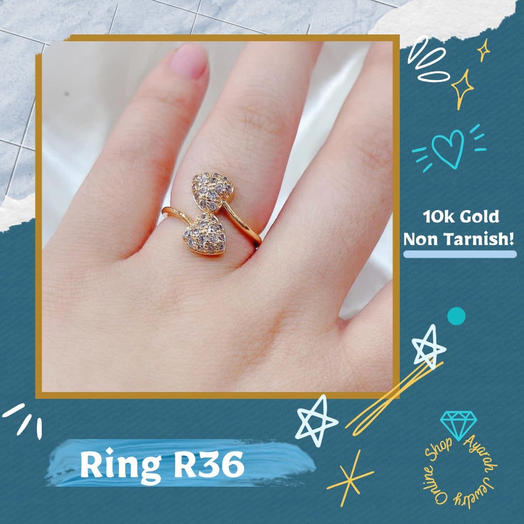 10k Rose Gold Ring For Women (36) | Lazada PH