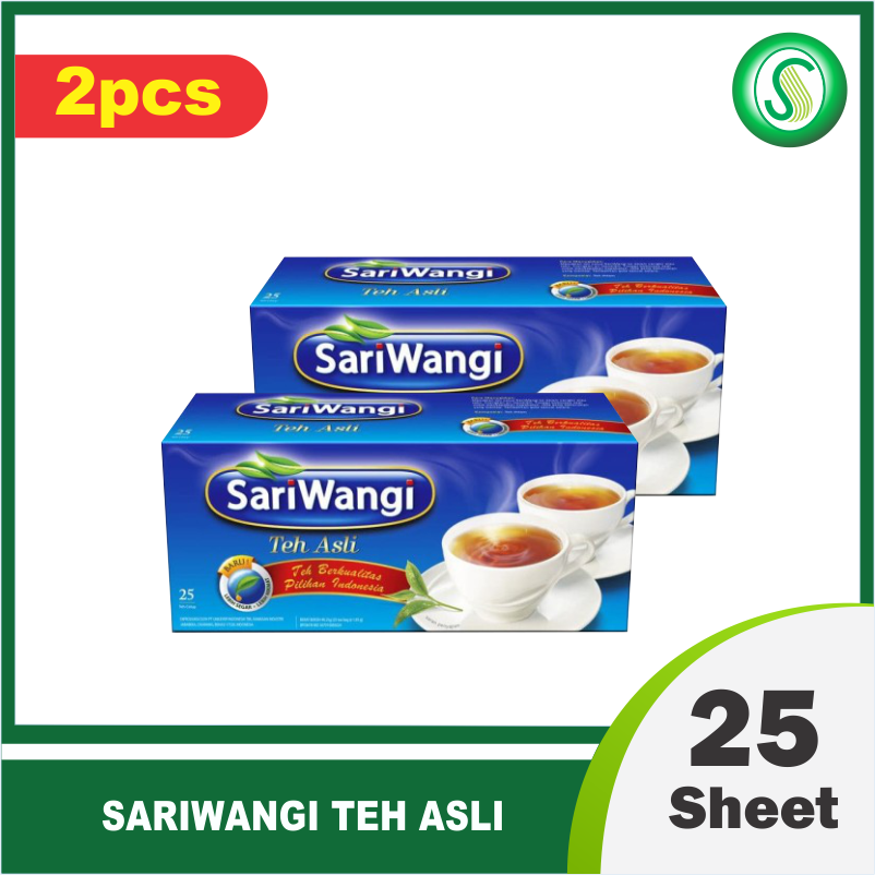 SARIWANGI Teh Asli 25 Teh Celup (2pcs) | Lazada Indonesia