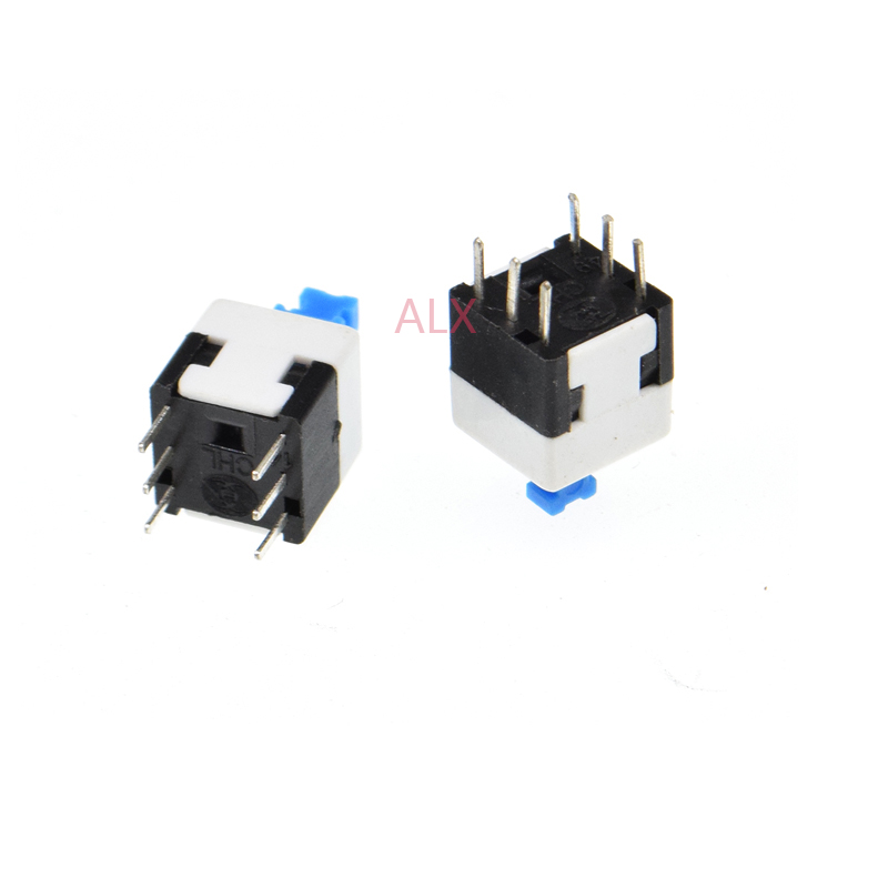 【TopazTrove】30PCS 8X8MM 6PIN Self lock push button switch TAcT Key ...