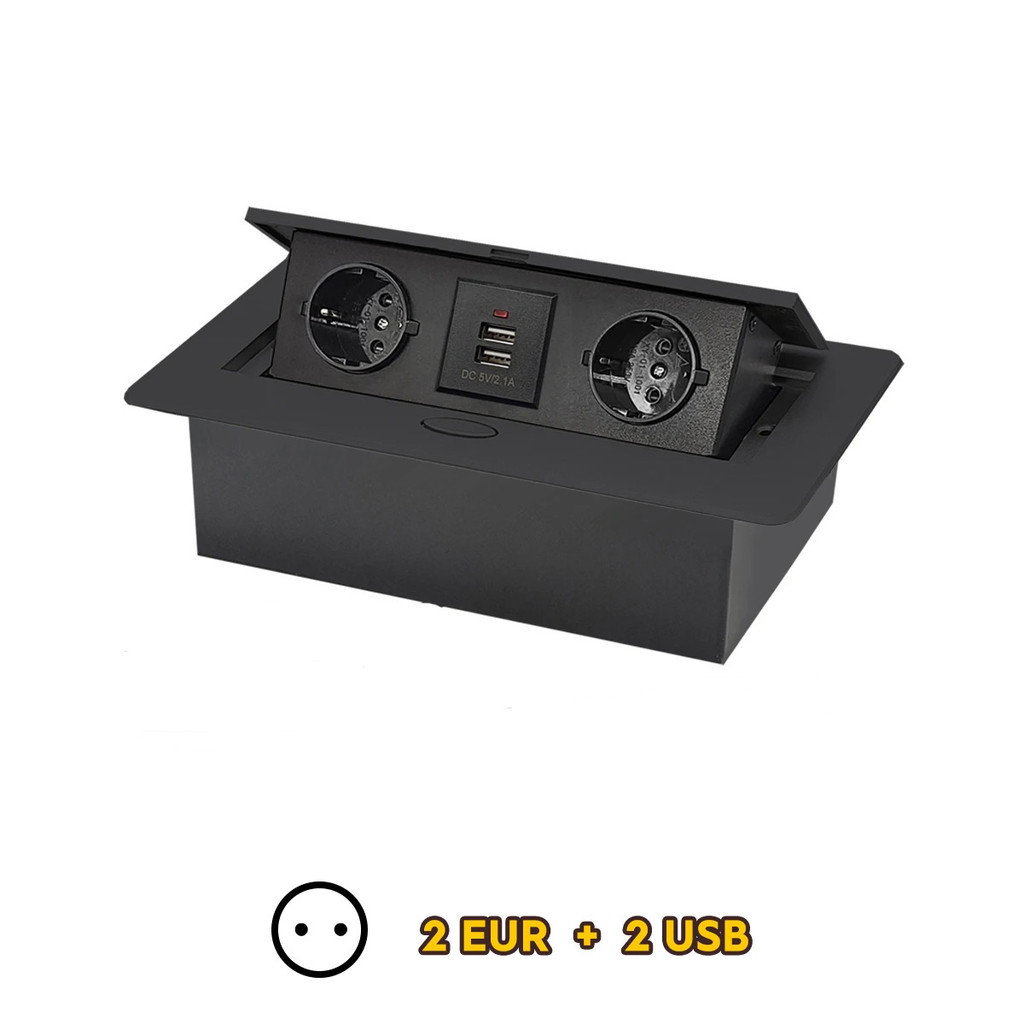 Stop Kontak Tanam Meja Soket Pop-up 3lubang Desktop Tertanam Stopkontak ...