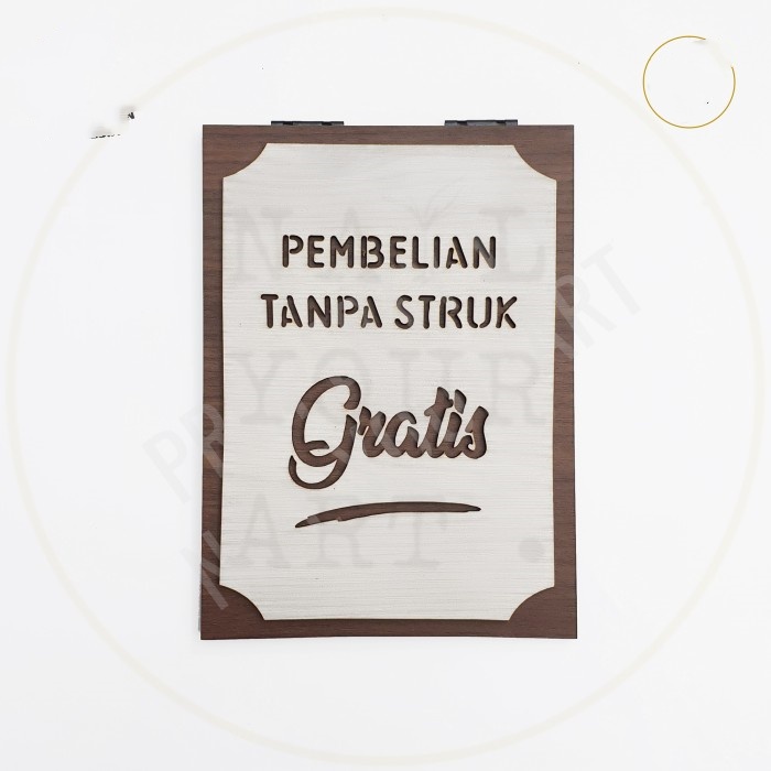 Signage Meja Cafe - PEMBELIAN TANPA STRUK GRATIS - Sign Meja Kasir ...