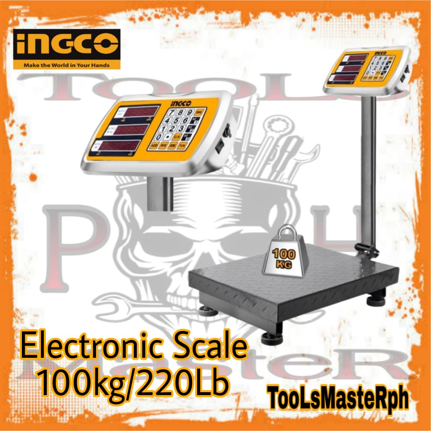 INGCO 100KG 220Lbs Rechargeable Electronic Scale (HESA31003) | Lazada PH